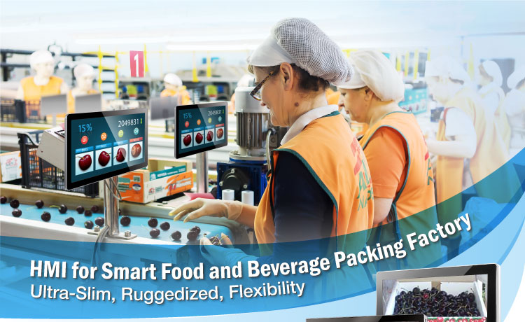 HMI for Smart Food and Beverage Packing Factory
